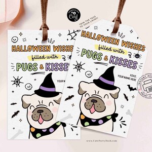 Halloween Gift Tag Printable Template INSTANT DOWNLOAD Happy Halloween ...