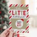 Editable Christmas Thanks a Latte Christmas Coffee Gift Card - Etsy
