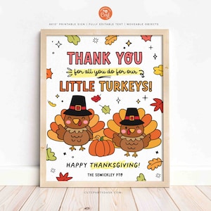 Thanks for All You Do for Our Little Turkey Thanksgiving Gift Tag ...