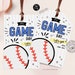 Baseball Game Day Treat Tag INSTANT DOWNLOAD Printable Baseball Good ...