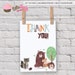 EDITABLE Woodland Birthday Invitation, Forest Animals Woodland Party ...