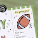 Football Game Ticket Gift Voucher INSTANT DOWNLOAD Editable - Etsy