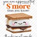 Editable S'more Appreciation Gift Tag Printable INSTANT DOWNLOAD ...