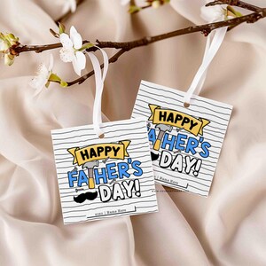 Happy Father's Day Gift Tags INSTANT DOWNLOAD Editable Best Dad Ever ...