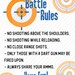EDITABLE Dart Birthday Party Printable Battle Rules Sign, Dart Gun ...