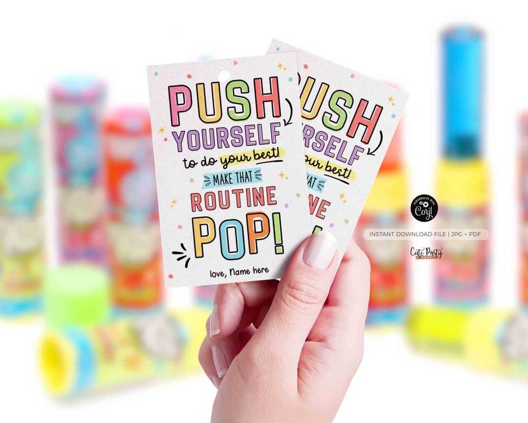 Editable Cheerleader Good Luck Tag, Cheer Dance Squad Candy Pun Tag ...