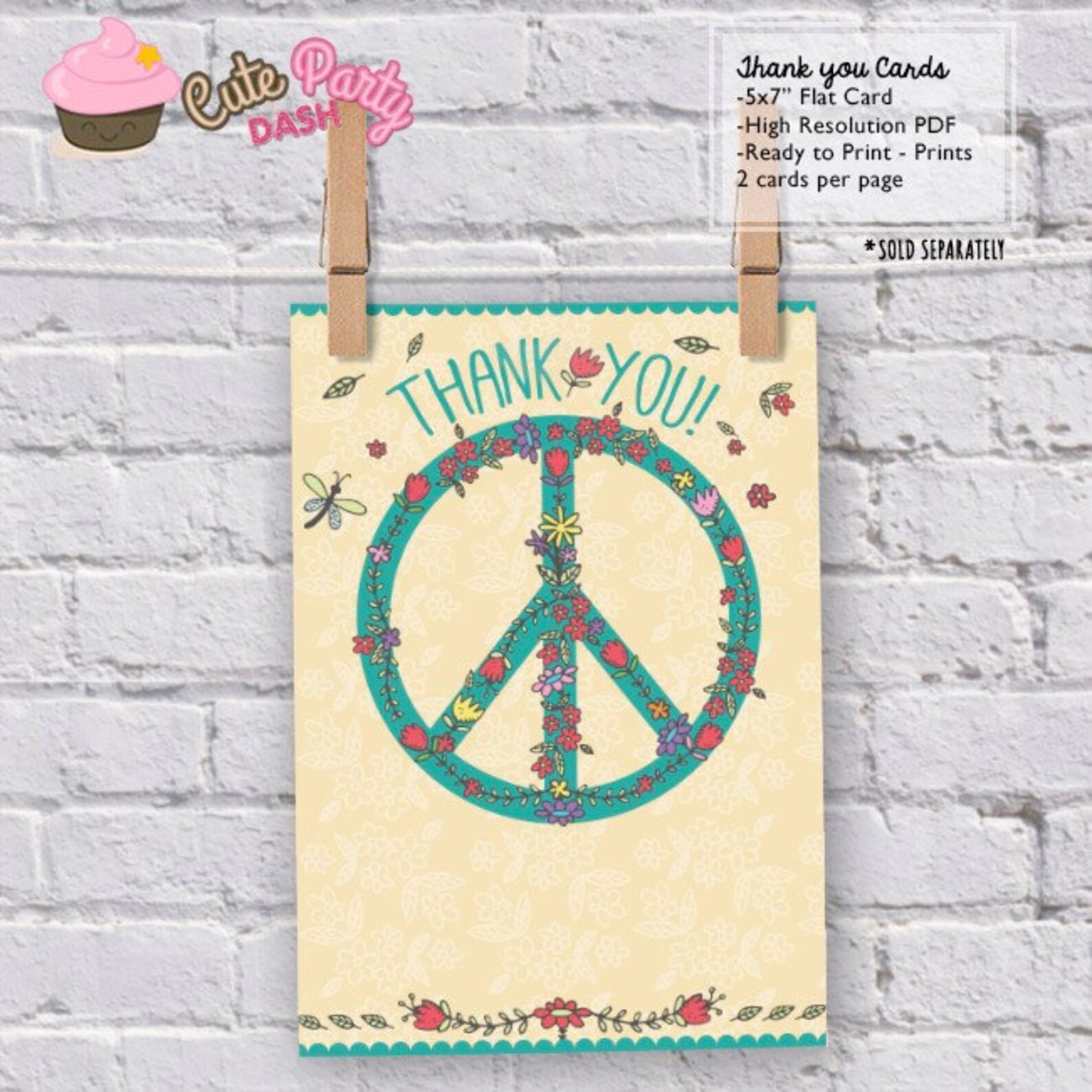 Hippie Chic Birthday Party invitations DIY Groovy Party | Etsy