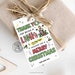 Christmas Candle Gift Tag Printable Holiday Gift Tags Printable INSTANT ...