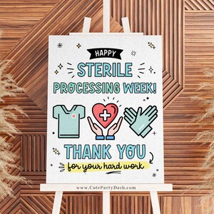 Sterile Processing Week Printable Poster INSTANT DOWNLOAD Printable SPD ...