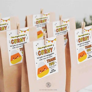 Candy Corn Halloween Favor Tag Printable INSTANT DOWNLOAD Halloween ...