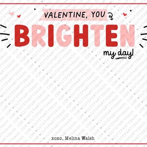 Heart Sunglasses Valentine's Day Card Holder INSTANT DOWNLOAD, EDITABLE ...