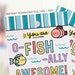 O-fish-ally Awesome Good Luck Printable Gift Tag INSTANT DOWNLOAD ...