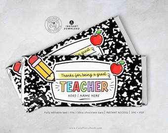 You Deserve Chocolate Printable Candy Bar Wrappers - Etsy