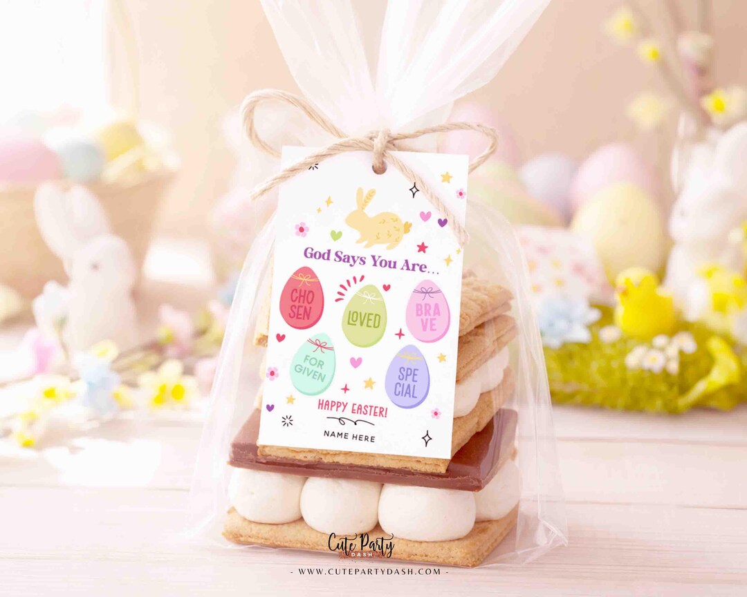 Christian Easter Gift Tags: God Says You Are Loved (digital Download ...