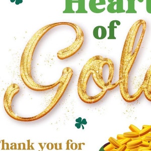You Have a Heart of Gold Gift Tag, Happy St. Patrick's Day Printable ...