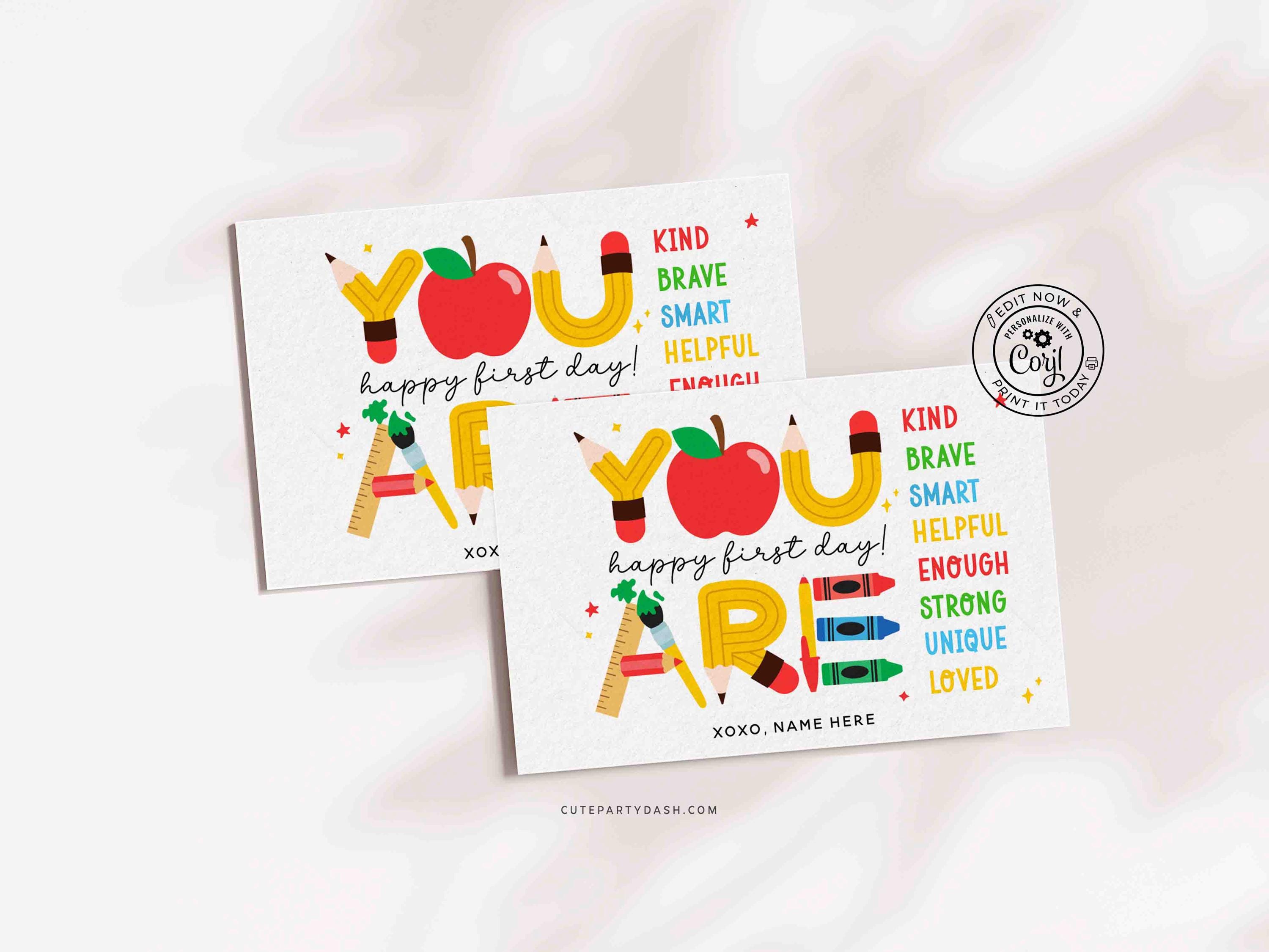Editable Welcome Back to School Gift Tag (digital Download) - Etsy