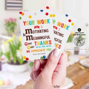 Staff Appreciation Sign Printable INSTANT DOWNLOAD Editable Employee ...