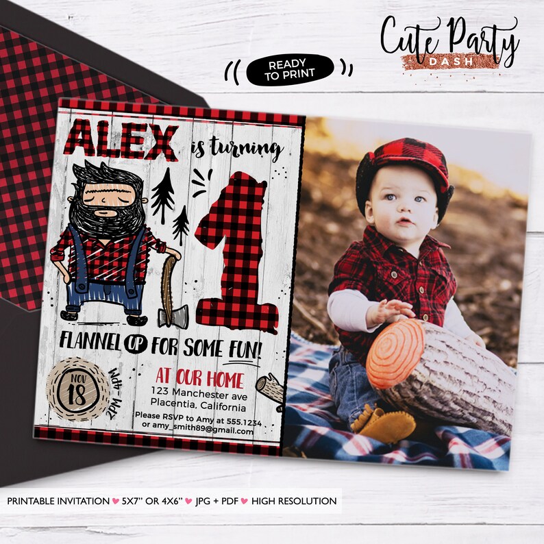 INSTANT DOWNLOAD EDITABLE Lumberjack Birthday Welcome Sign - Etsy