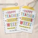 Teacher Appreciation Week Gift Tag Printable Gift for Teachers - Etsy