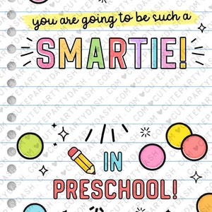 Printable First Day of School Candy Treat Tag Any Grade You're Going to ...