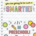 First Day of School Candy Tag: Editable Smartie Treat (digital Download ...