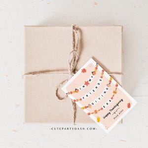 In My Friendsgiving Era Thanksgiving Gift Tag Printable INSTANT ...