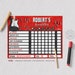 Editable Guitar Reward Chart for Kids Printable Rock'n Roll Incentive ...