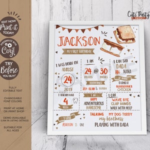 S'more Birthday Invitation INSTANT DOWNLOAD Camp Out Smore Party Invite ...