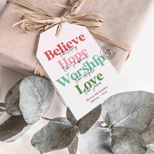 Religious Christmas Gift Tag Printable INSTANT DOWNLOAD Christian ...