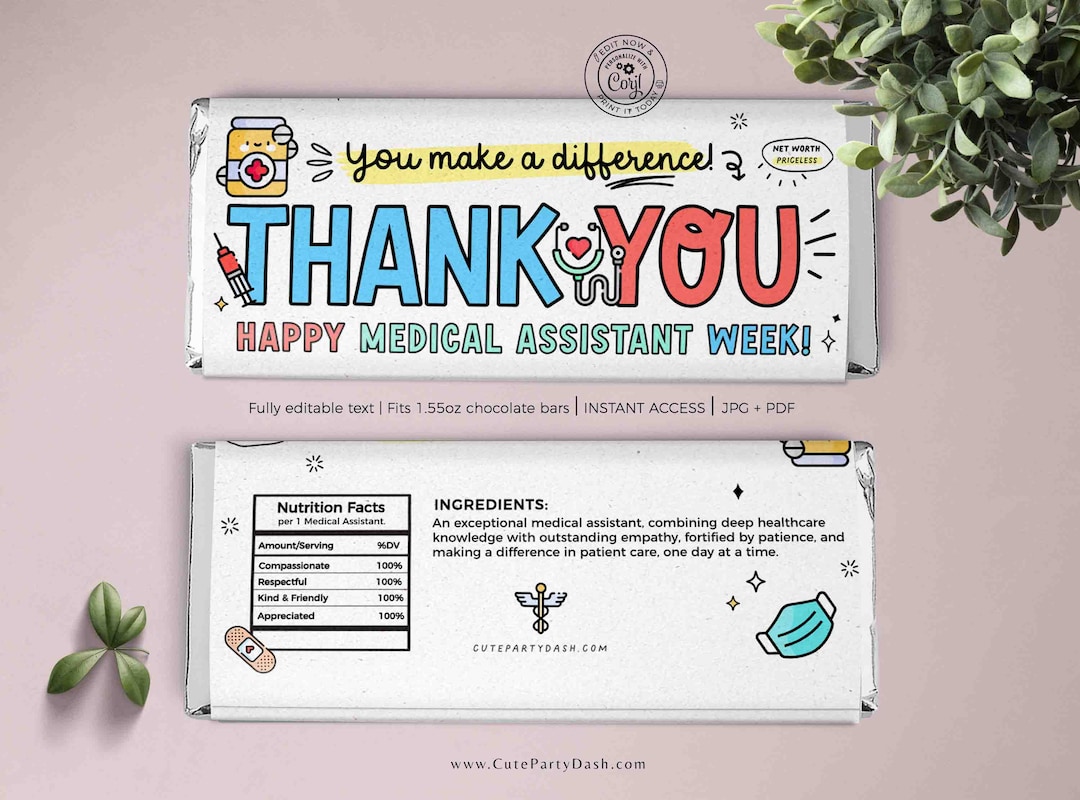 Medical Assistant Week Gift Idea INSTANT DOWNLOAD Printable MA ...