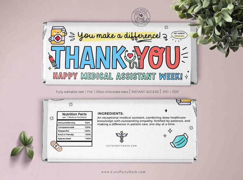 Medical Assistant Week Gift Idea INSTANT DOWNLOAD Printable MA ...