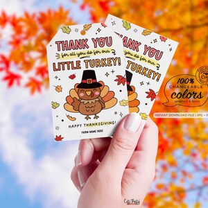 Editable Thanksgiving Gift Card Holder: Teacher Thank You (printable ...