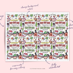 Christmas Gift Tags Printable INSTANT DOWNLOAD Happy Holidays Funny ...