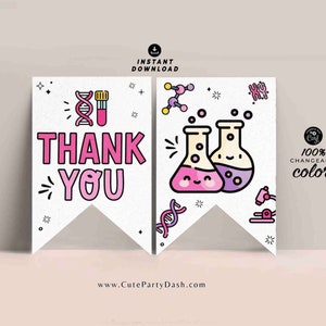 Pink Lab Week Banner Printable INSTANT DOWNLOAD Editable Medical ...