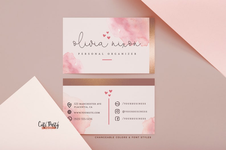Professional Gift Card Editable Template INSTANT DOWNLOAD - Etsy