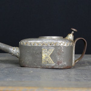 Vintage Oil Can, Oiler, Kaye's Patent, 1/3 P, English Army, Militaria ...