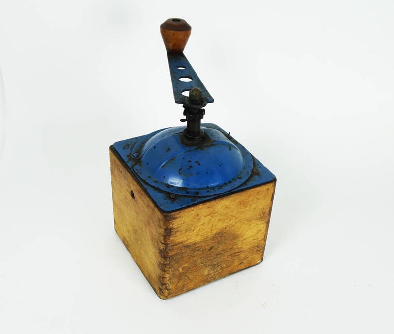 Vintage French Blue Coffee Grinder, Coffee Mill - Etsy