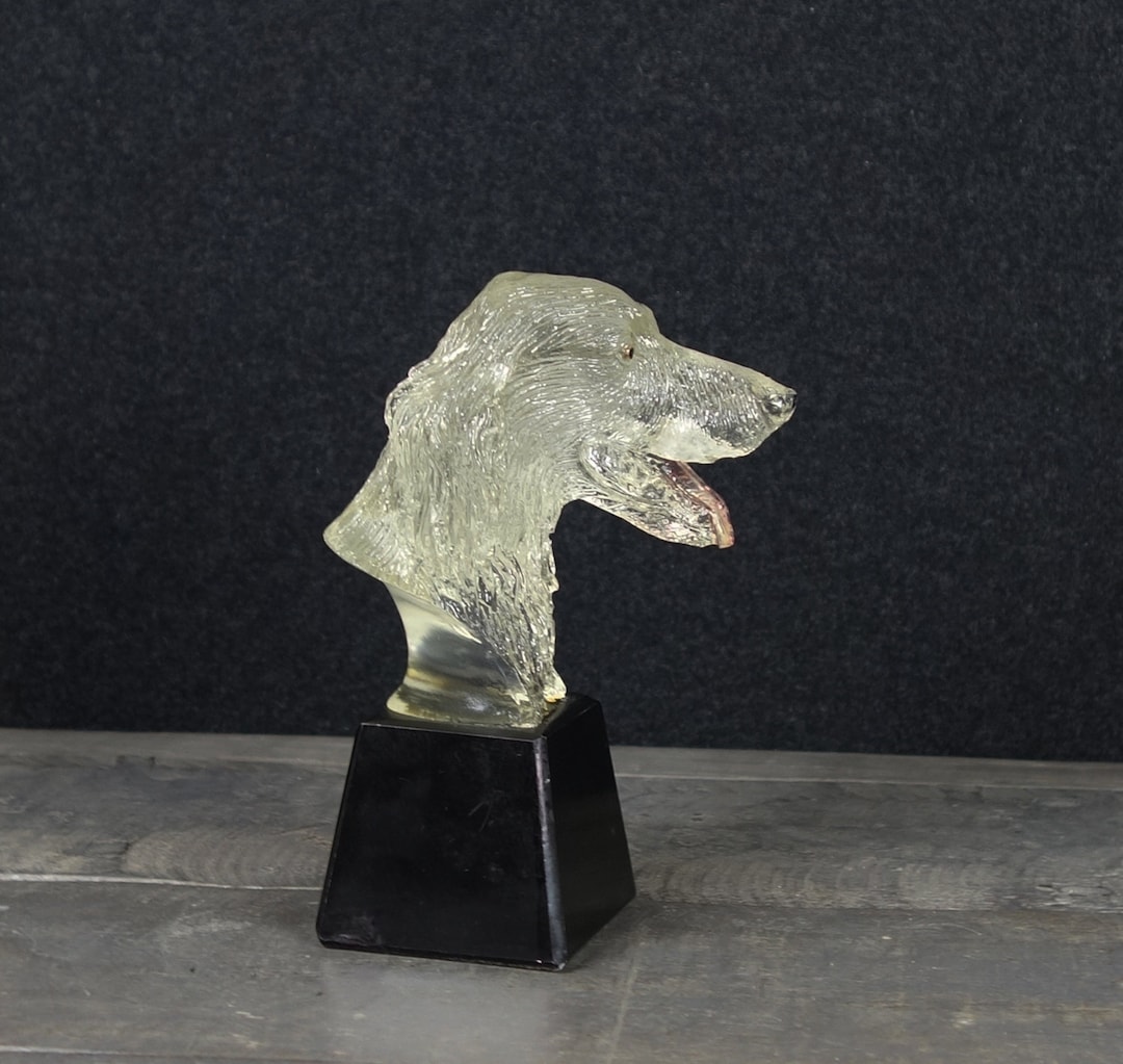 Vintage Setter Head, Head of Dog, Dog's Head Resin Sculpture - Etsy