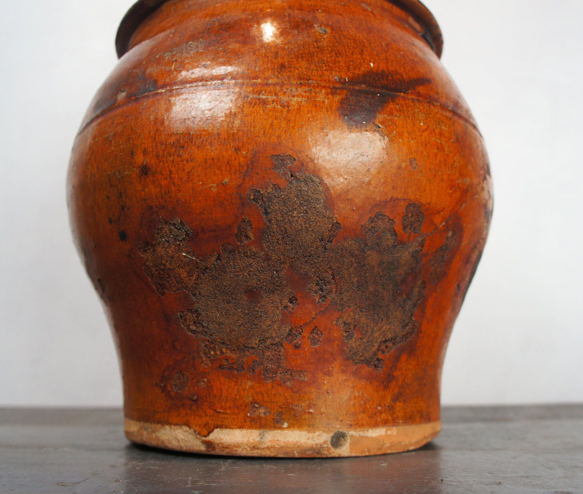 French Antique Pot glazed stoneware soup pot broth pot fire | Etsy