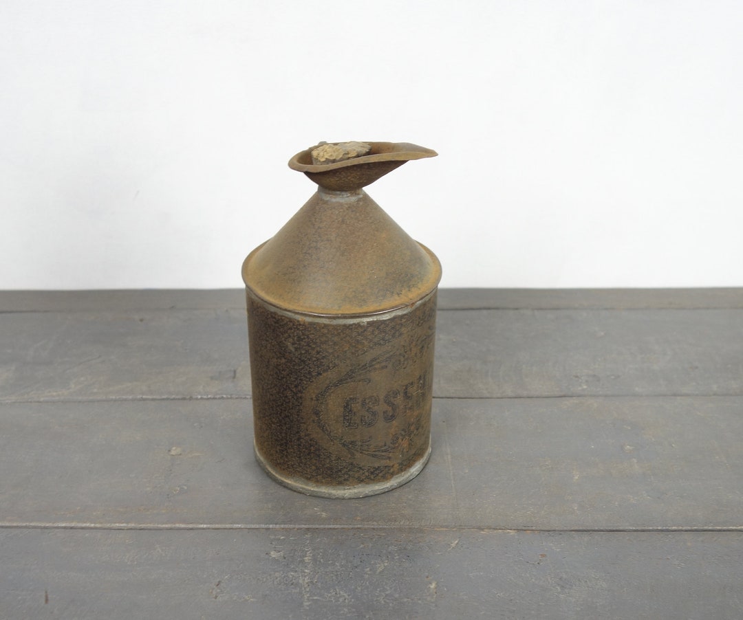 French Antique Gas Can, Petrol Jug, Industrial Decor, Vintage Garage ...