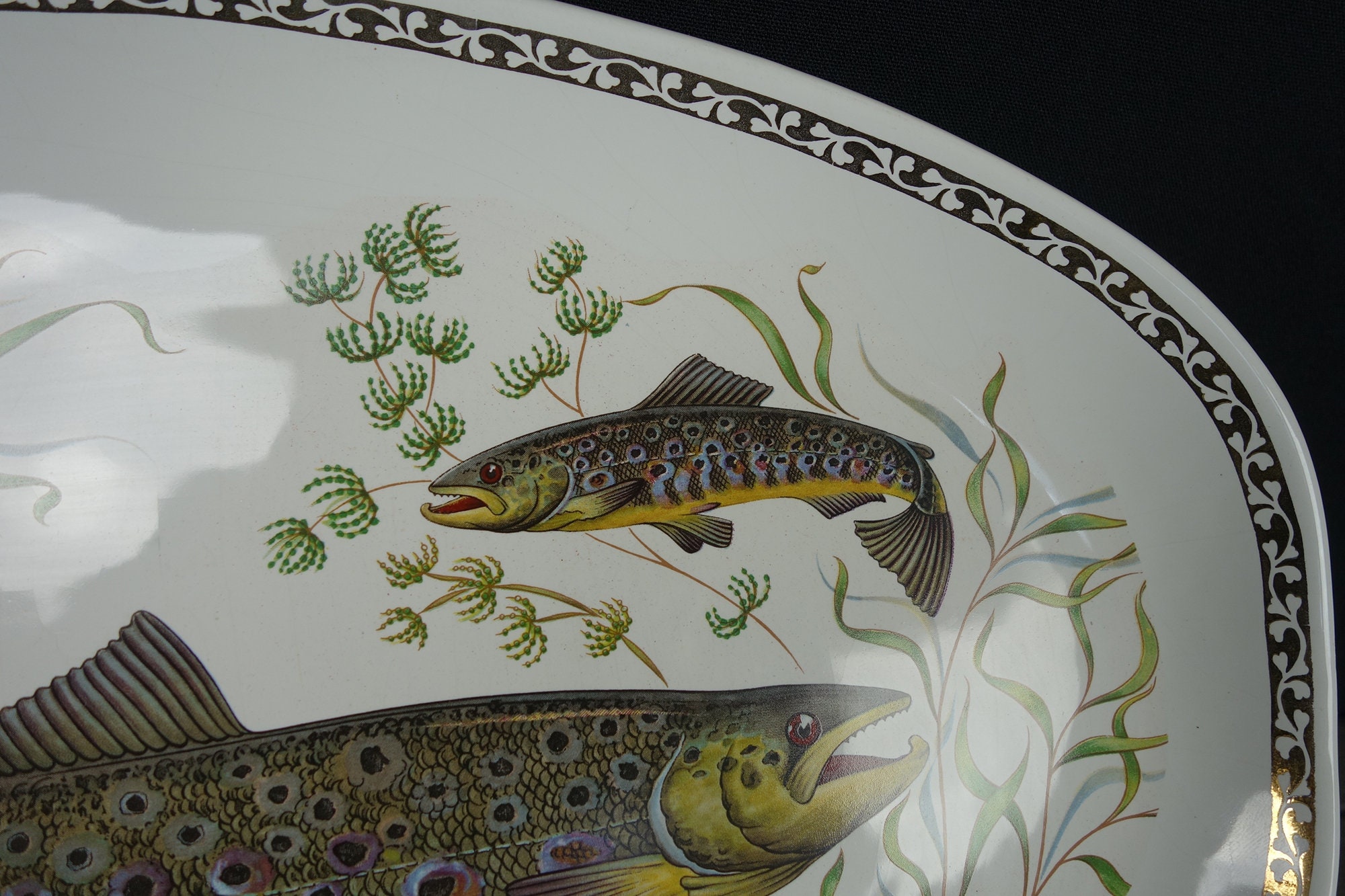 French Vintage Fish dish fish plate serving dish oval | Etsy