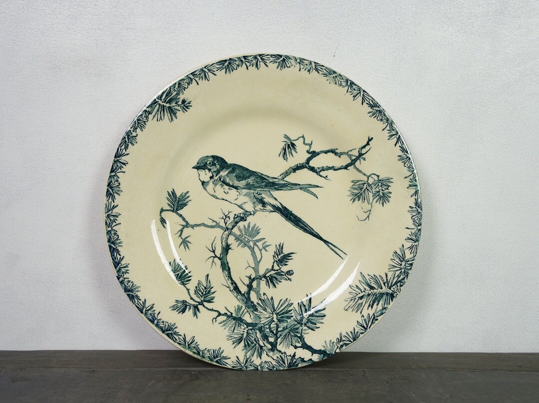 French Antique Dessert Plate provençal Pattern - Etsy