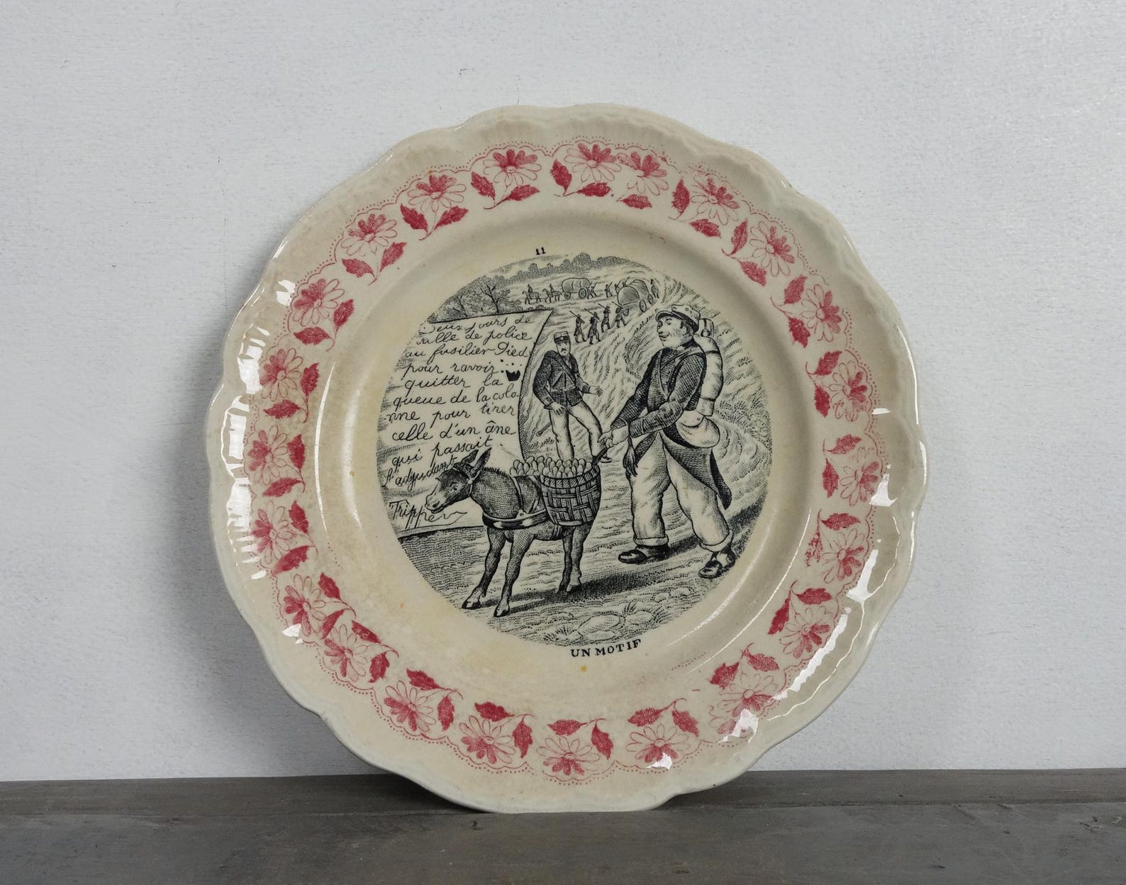 Set of 2 French Antique Butter Plates, Bread Plates, Small Size ...