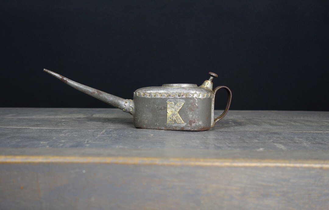 Vintage Oil Can, Oiler, Kaye's Patent, 1/3 P, English Army, Militaria ...