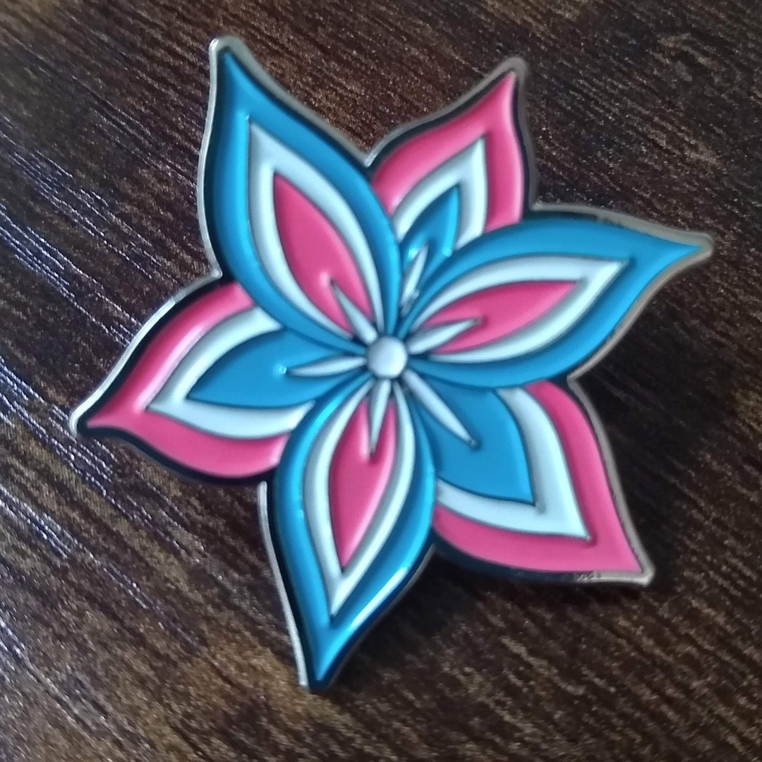 PREORDER Transgender Pride Lily Soft Enamel Pin - Etsy