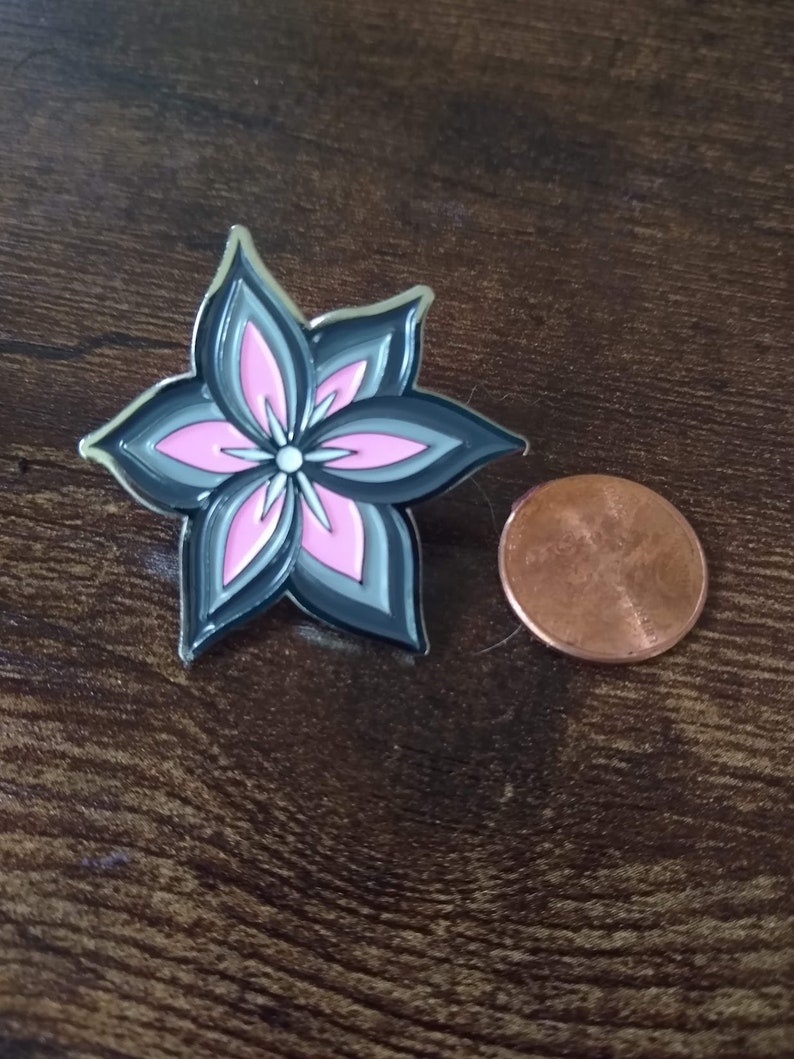 Demigirl Pride Lily Soft Enamel Pin - Etsy