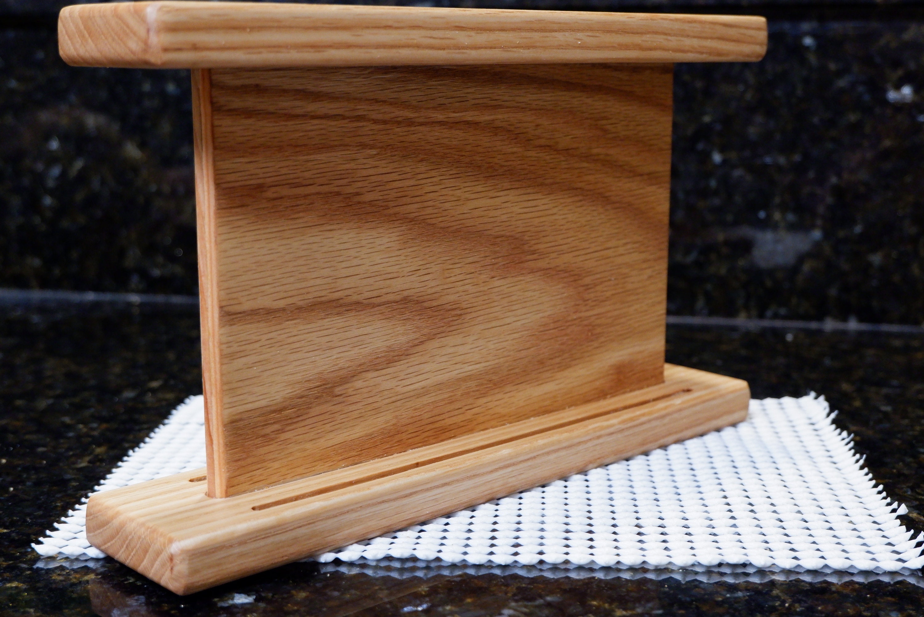 5 1/2 Wide Oak Original Two Thickness Horizontal Bread Slicing Guide ...