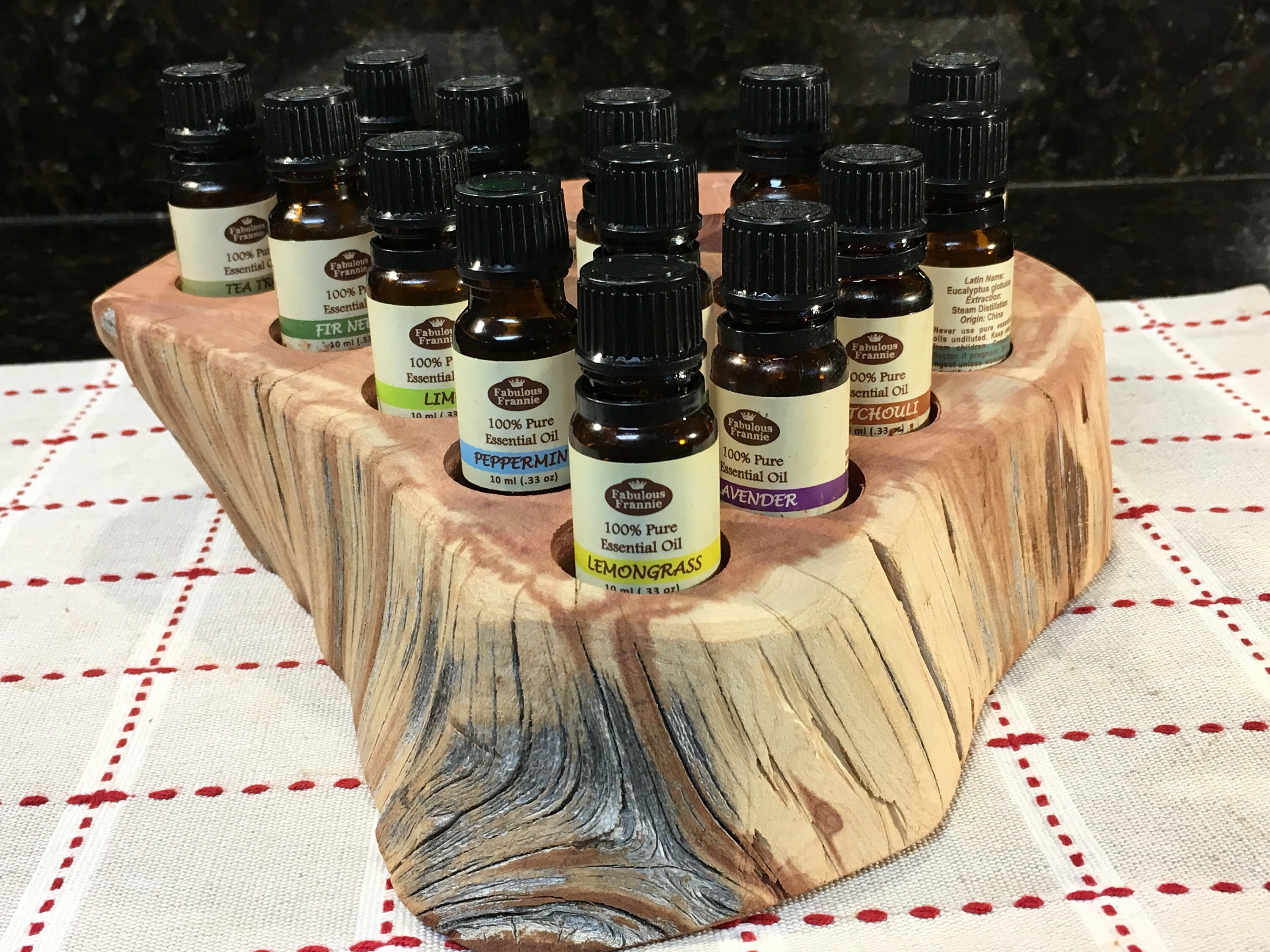 Essential Oil Holder Display Stand Unfinished (15 Bottles)