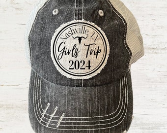 Girls Trip Cheaper Than Therapy Trucker Hat, Girls Getaway Weekend ...