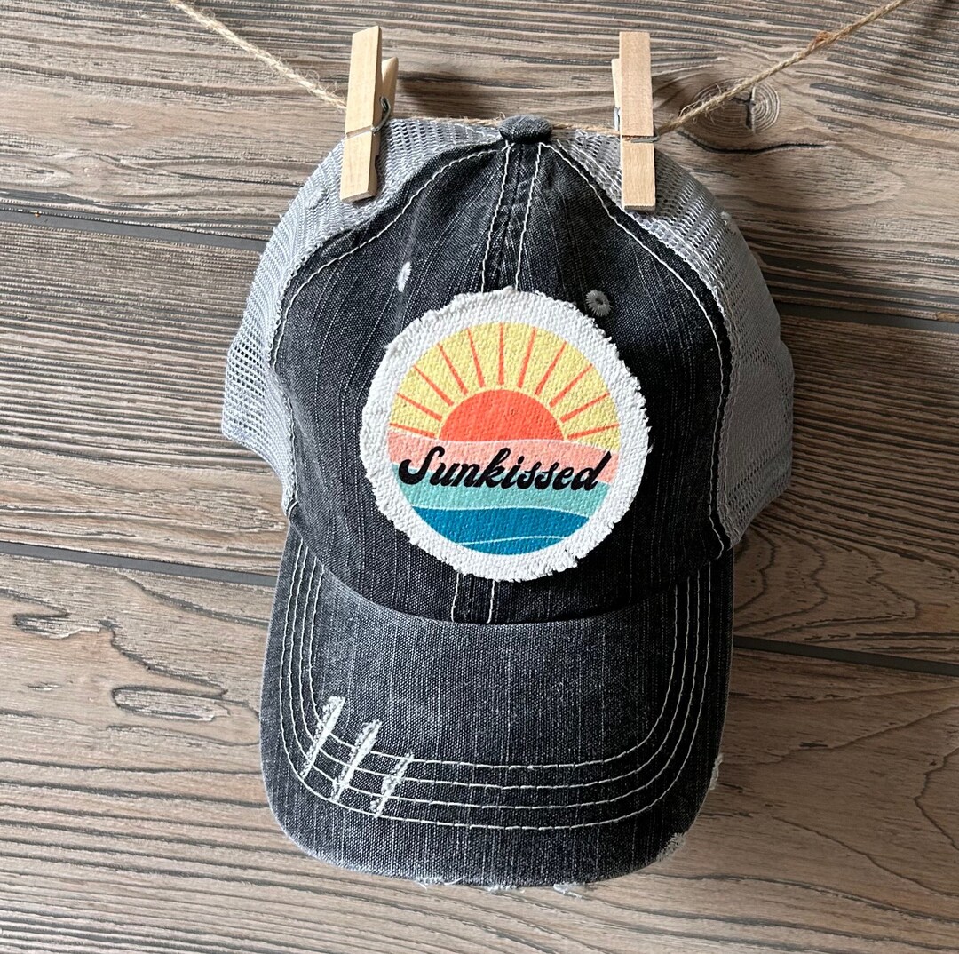 Sunkissed Womens Gray Distressed Hat Country Music Hat Fun - Etsy